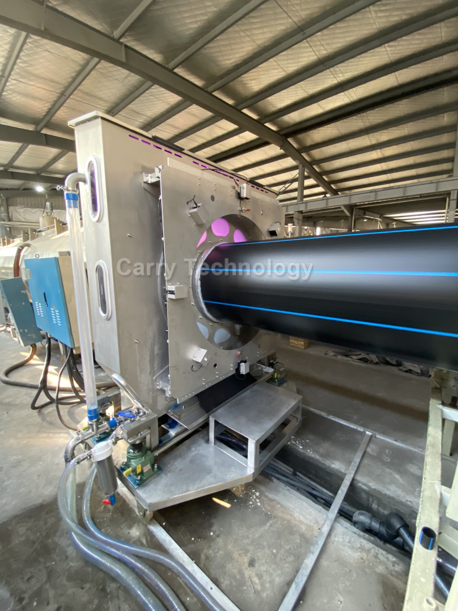 PVC HDPE PE Pipe Production line Online Ultrasonic Tube Wall Thickness Measurement System ...